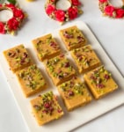 Easy Besan Burfi Recipe | eggless gluten-free indian dessert ghee