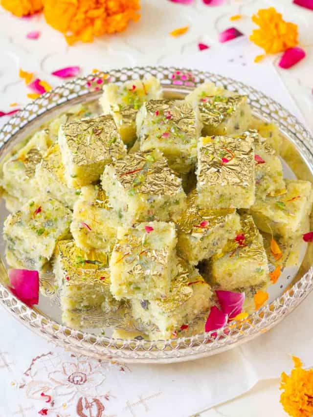 Easiest Almond Burfi - Badam Burfi Recipe