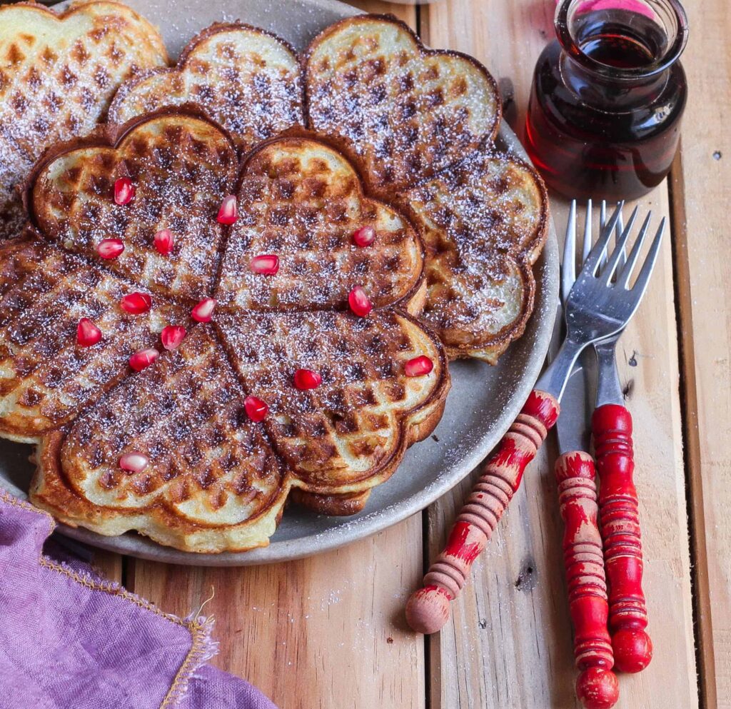 Fluffy Fail-Proof Eggless Waffle Recipe