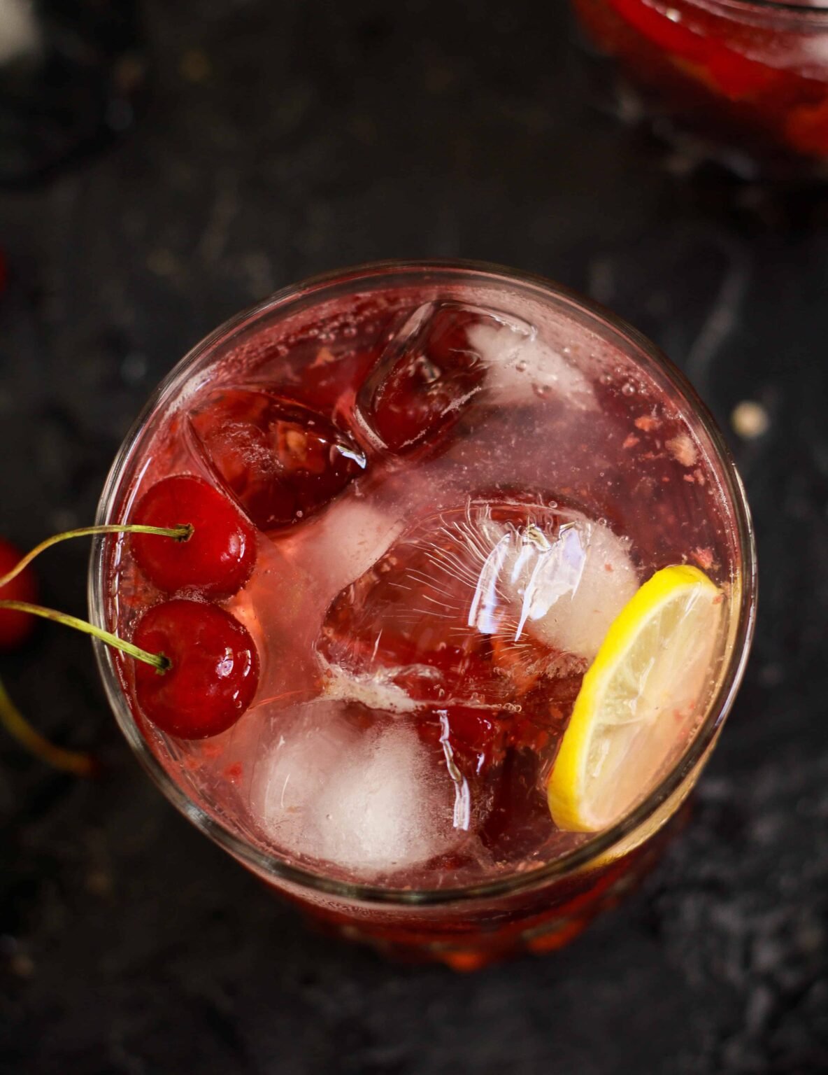 Cherry Gin and Tonic - Refreshing Summer Cocktail Tasha's Artisan Foods