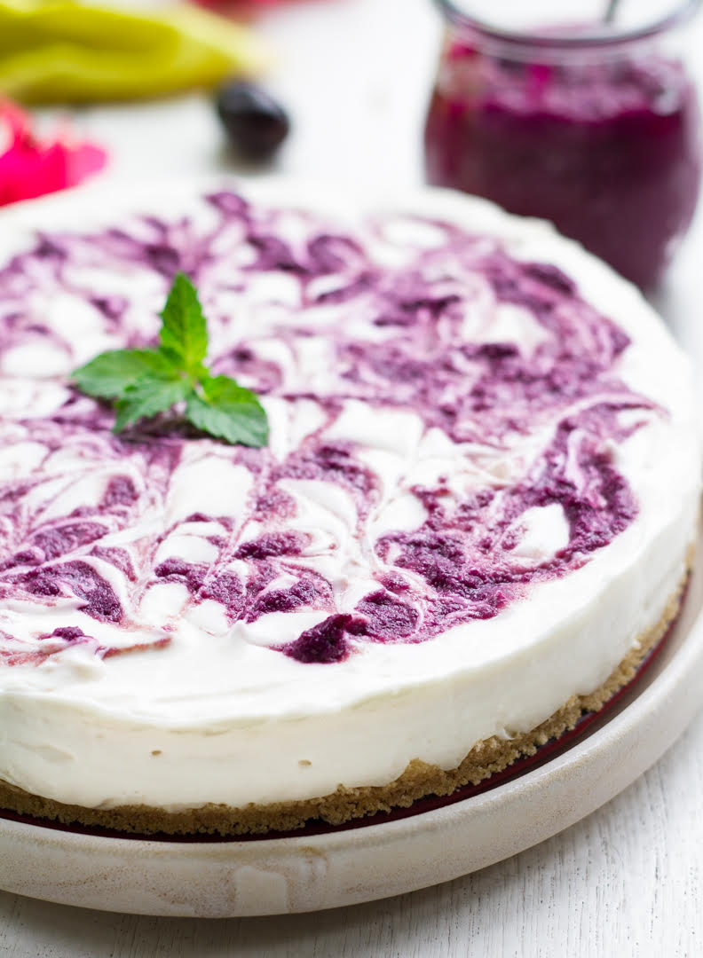 No Bake Jamun Cheesecake