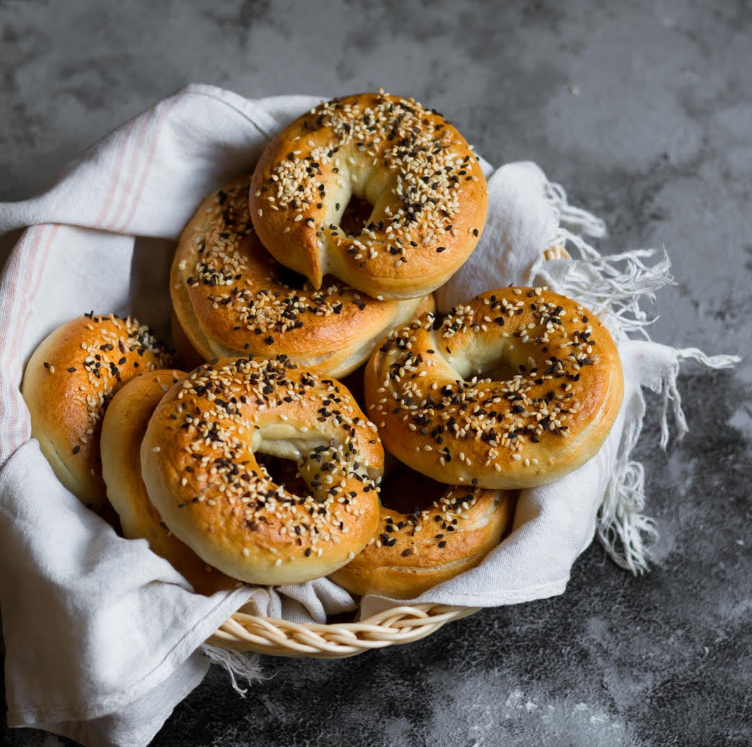 Homemade Bagels Recipe - easy bagel recipe Tasha's Artisan Foods