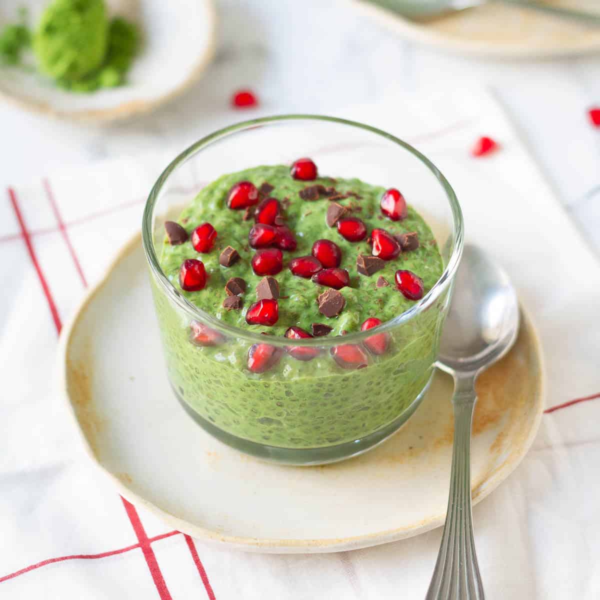 Matcha Chia Pudding - Tasha's Artisan Foods