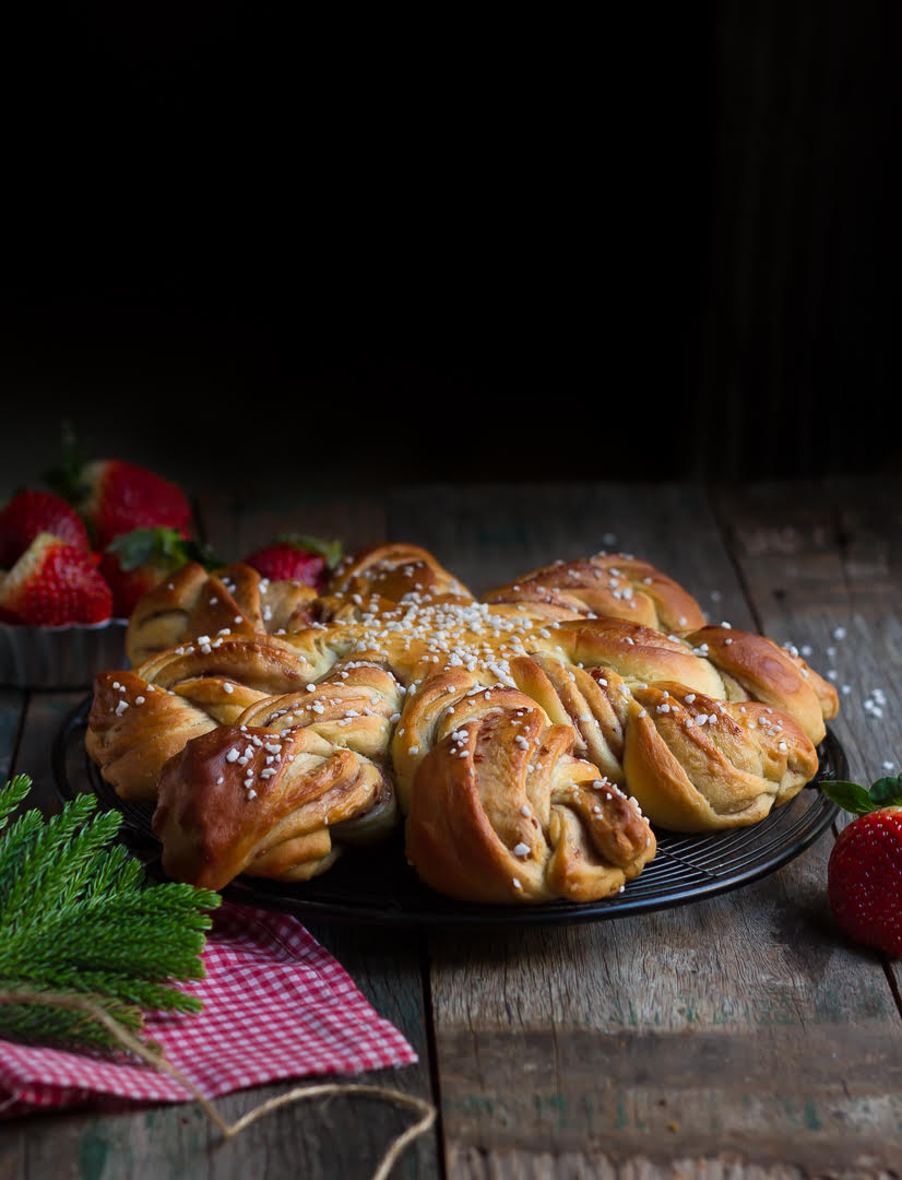 Strawberry Star Bread - Vegan Star Bread Recipe Tasha's Artisan Foods