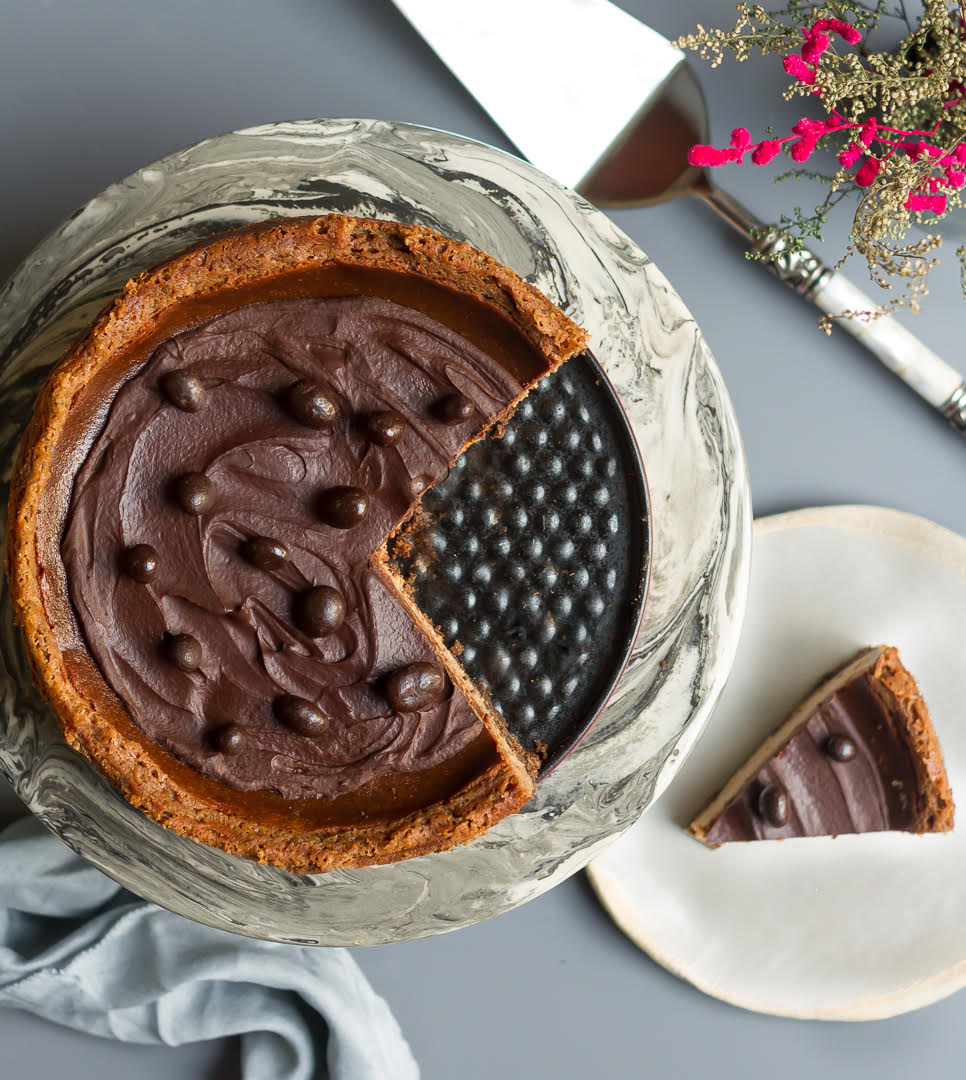 Espresso Cheesecake Recipe | Eggless Coffee Cheesecake