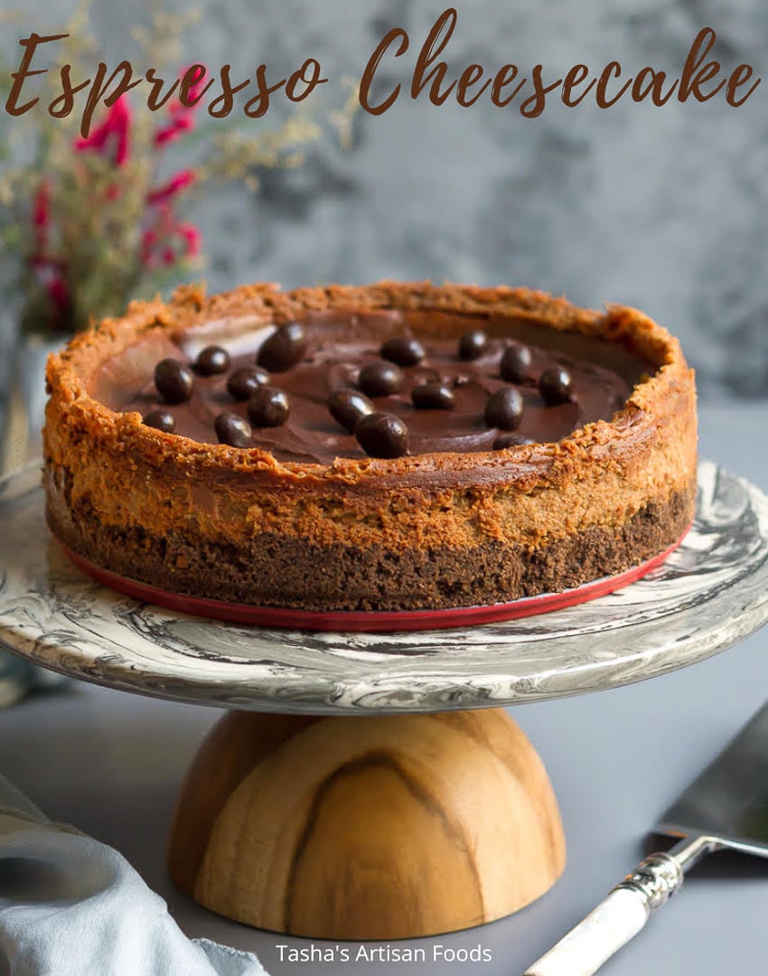 Espresso Cheesecake Recipe | Eggless Coffee Cheesecake