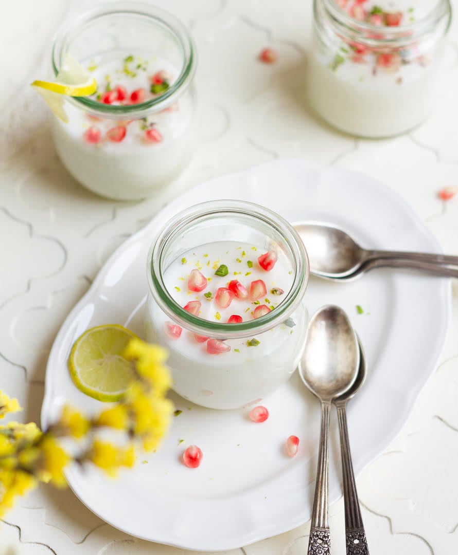 Lemon Panna Cotta - Lemon Panna Cotta with Yogurt