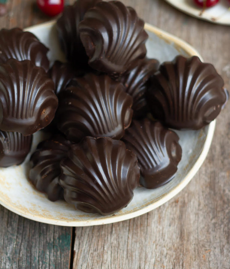 Chocolate Cherry Madeleines - Tasha's Artisan Foods
