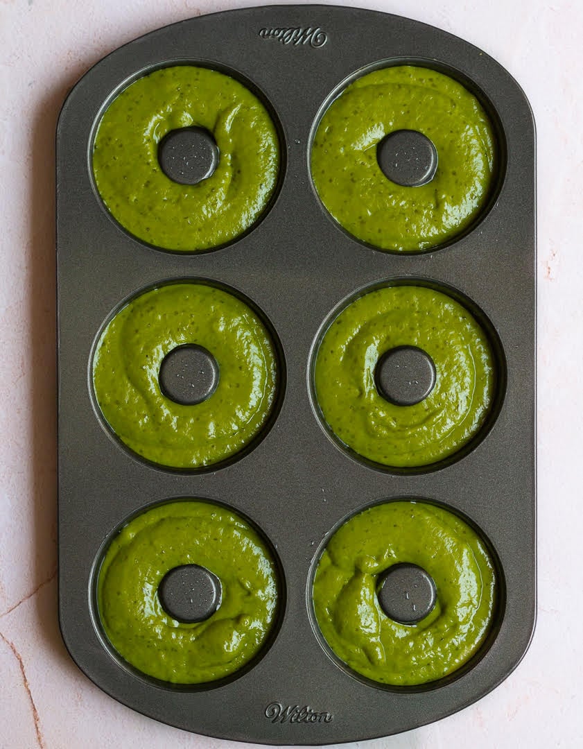The Best Matcha Donuts - Baked Matcha Donuts