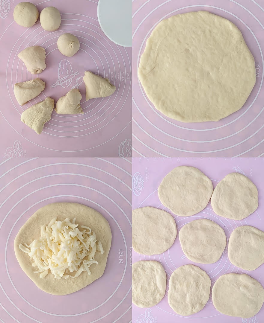 Cheese Stuffed Flatbread - Cheese Stuffed Pita Recipe