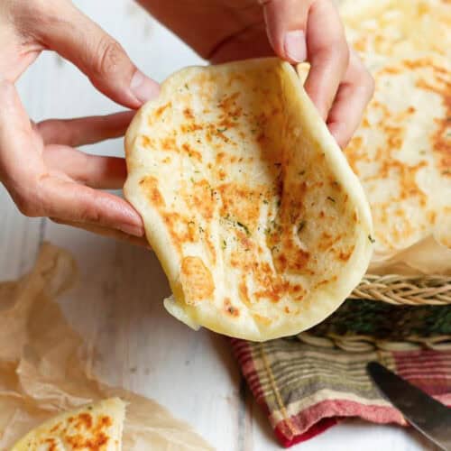 Cheese Stuffed Flatbread - Cheese Stuffed Pita Recipe