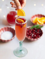 Pomegranate Mimosa: Sparkling Wine Cocktail