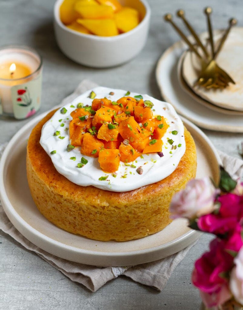 Easy Mango Cake - Eggless Recipe - Tasha's Artisan Foods