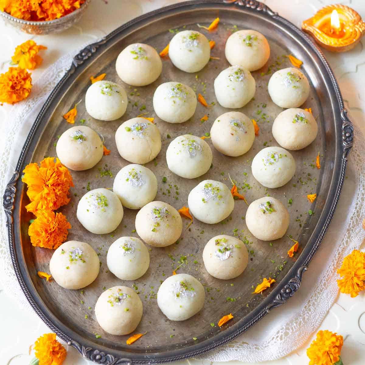 Easy Homemade Malai Laddu - Tasha's Artisan Foods
