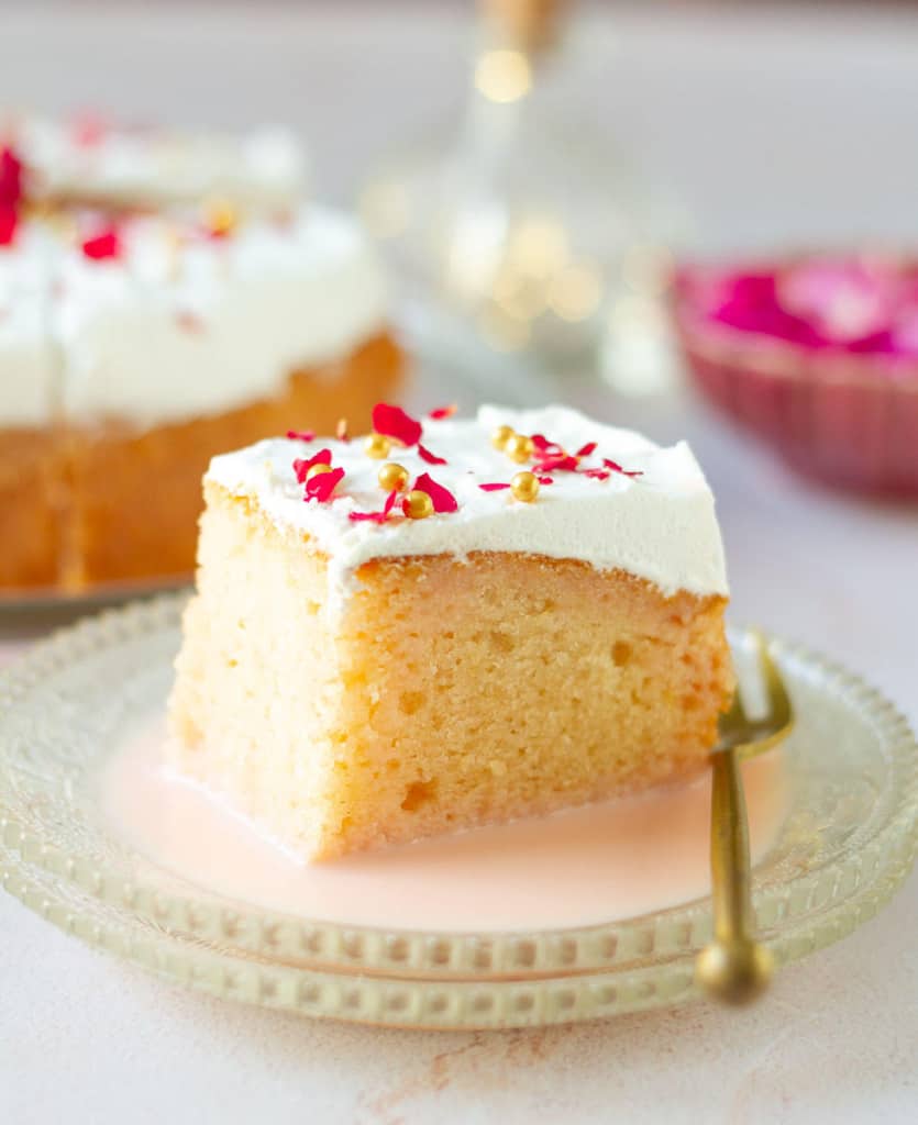 Rose Tres Leches (aka Rose Milk Cake) Recipe