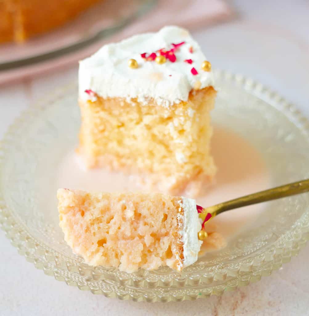 Rose Tres Leches (aka Rose Milk Cake) Recipe