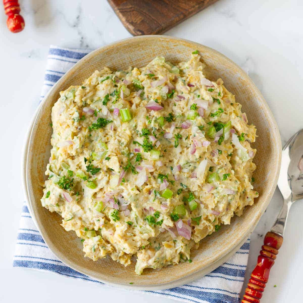 The Easiest Smashed Chickpea Salad - Tasha's Artisan Foods